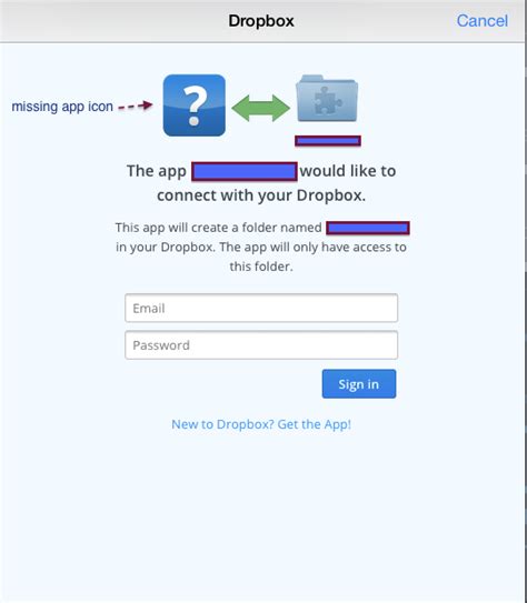 Ios Dropbox Sign In App Icon Stack Overflow