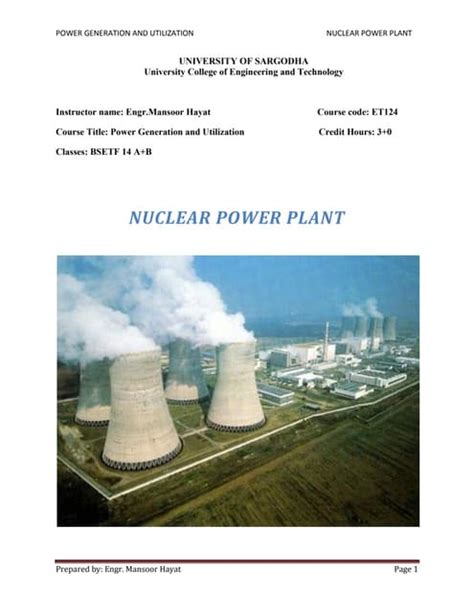 Nuclear Powerplant Ppt Ppt