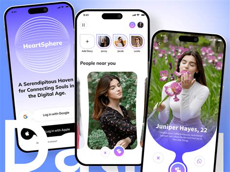 dating app design mobile app ui ux behance