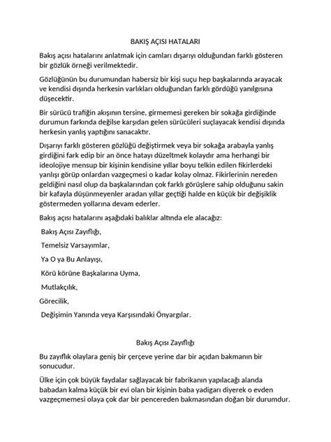 Bakis Acisi Hatalari Pdf