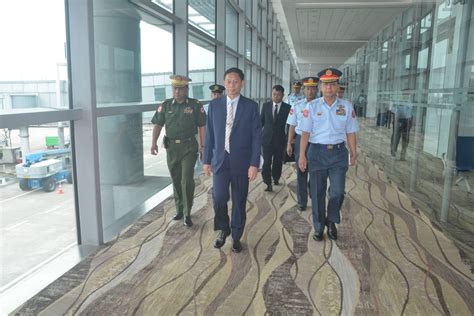 ကာကွယ်ရေးဦးစီးချုပ် လေ ဗိုလ်ချုပ်ကြီးထွန်းအောင် ဦးဆောင်သော တပ်မတော