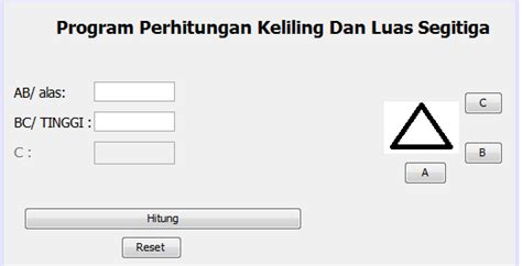 Aplikasi Menghitung Luas Segitiga Di Java Netbean ~ Rpl Smk