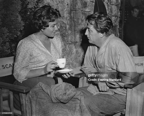 British Actress Gia Scala And American Actor Robert Mitchum During News Photo Getty Images