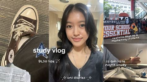 Study Vlog Busy Midterms Realistic Uni Life In DLSU 12 Am Late