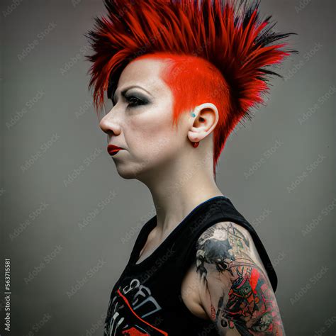 Generative Ai Fierce And Fearless A Profile Of A Tattooed Female Punk