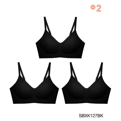 แพ็ค 6 ชิ้น Sabina เสื้อชั้นใน รุ่น Soft Collection รหัส Sbxk122 สีดำ