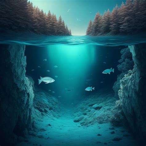 Premium AI Image Sea Nature