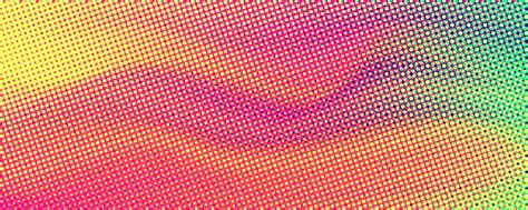 추상 흐르는 하프 톤 패턴입니다 Rgb 점빈티지 배경 색상과 질감의 복고풍 스타일 80 년대 표지 포스터 전단지의 동적 디자인을위한 템플릿 벡터 일러스트 레이션 Eps10