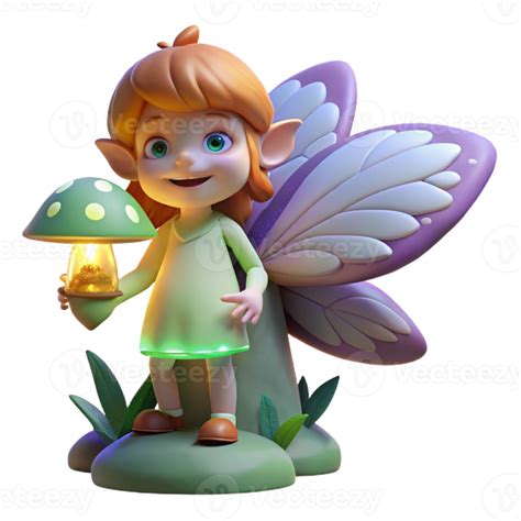 Dramatic Rustic A Mischievous Pixie With Iridescent Wings Holding A Flickering Firefly Lantern