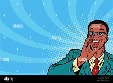 Pop Art Promo Businessman In Glasses Stock Vector Image And Art Alamy