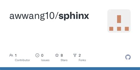 Github Awwang10sphinx