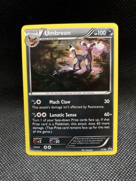 Pokemon TCG English Card Black Star Nintendo XY Promo Umbreon XY LP Values MAVIN
