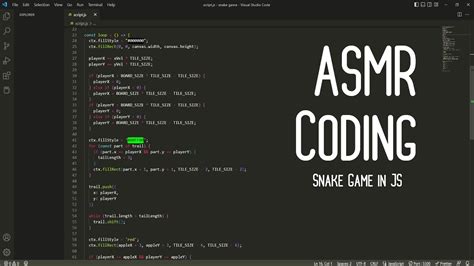 Asmr Programming Coding A Snake Game Youtube