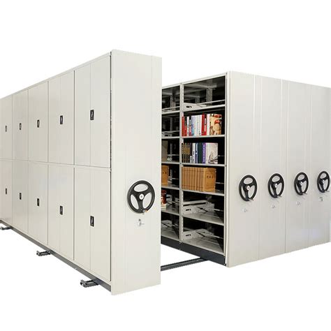 Metal Movable Compactor Library Storage Shelving Mobile Compactor
