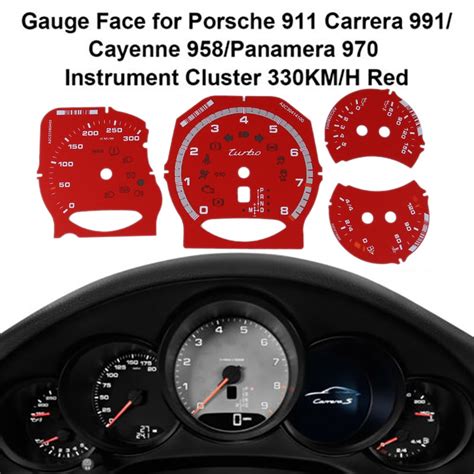 Gauge Face Dial Facelift For Porsche 971 Cayenne Macan 718 Paramera 911
