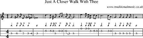 Mandolin Tab And Sheet Music For Songjust A Closer Walk With Thee