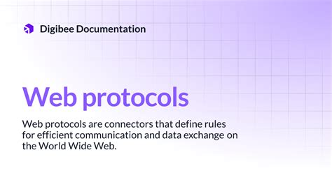 web protocols digibee documentation