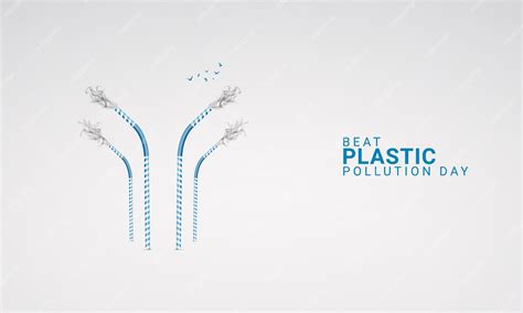 Premium Vector Plastic Pollution Day World Environment Day Stop