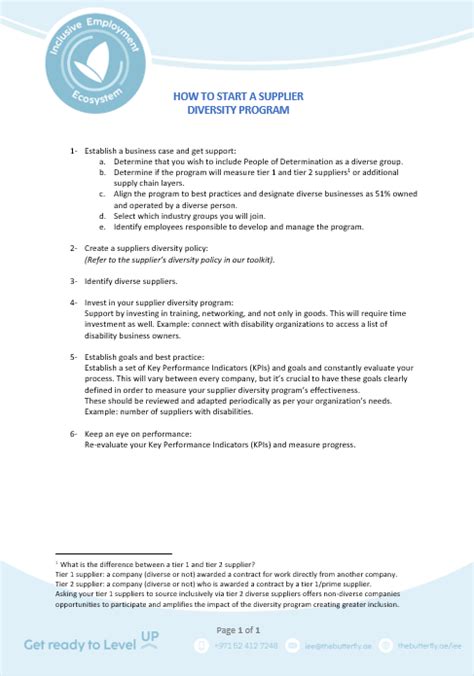 How To Start A Supplier Diversity Program The Butterfly