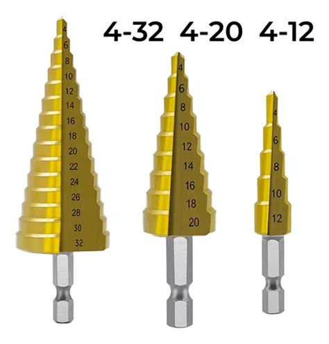 Kit Broca Escalonada Tit Nio Hss Premium Profissional Mercadolivre
