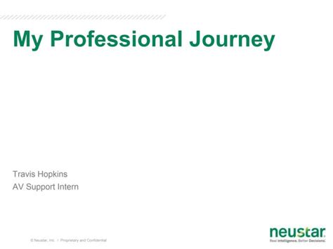 My Professional Journey Ppt