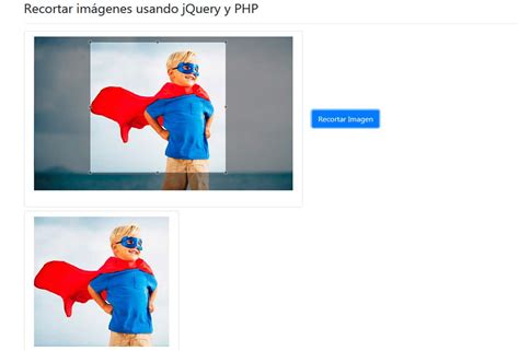 Cómo recortar imágenes usando jQuery y PHP BaulPHP