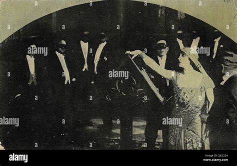 Portrait Of Lyda Borelli In La Storia Dei Tredici 1917 001 Italian Silent Movie Era Stock