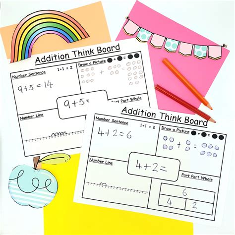 Addition Strategy Mats Ten Frames Fact Families Part Part Whole