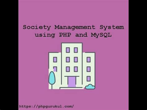 Society Management System Using PHP And MySQL YouTube