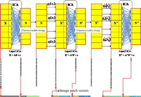The Hierarchical Ica Architecture A Image Patch Vectors B Download Scientific Diagram