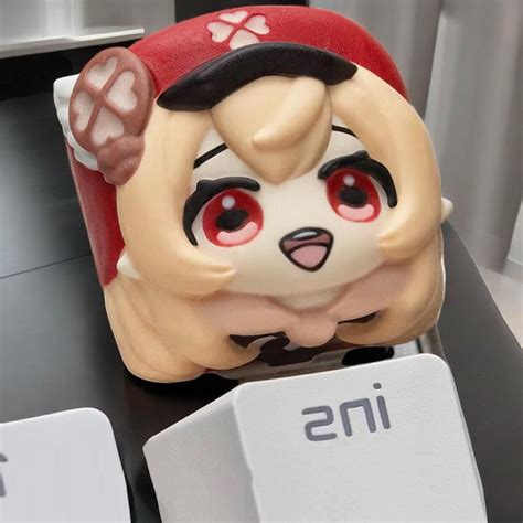 Handcrafted Klee Chibi Resin Keycap Genshin Impact Pyro Character For Cherry Mx Switches Cute