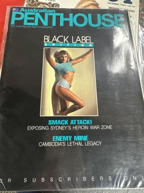 Very Rare Black Label Penthouse Australian September 1996 £2332