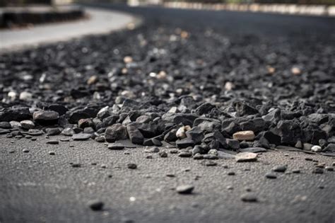Premium Ai Image Closeup Of Road Surface Repair With Layers Of New