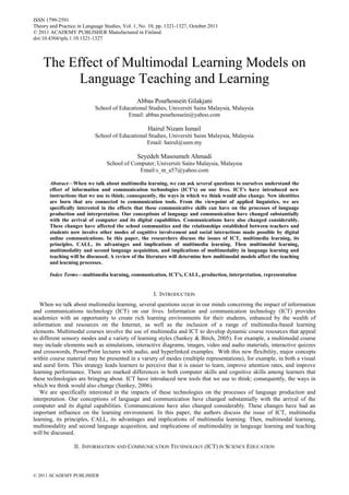 The Effect Of Multimodal Learning Models On Language Teaching And Learning PDF