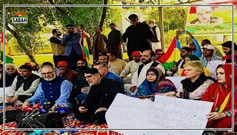 Balochistan National Party Stages Sit In In Front Of Parliament House