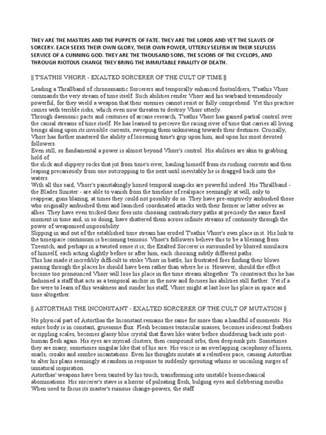 Thousand Sons Codex Pdf