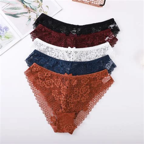High Cut Lace Panties Seamless Anti Bacterial Underwear