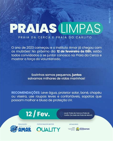 Instituto promove mutirão de limpeza em praias de Guarapari Folhaonline es
