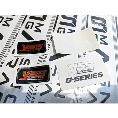 Jual Sticker Yss Gseries Tabung Yss G Series Shock Tinta Putih Tinta