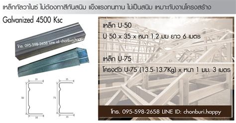เหล็กกัลวาไนซ์ Galvanized Steel เหล็กกล่อง ตัวซี ราคาโรงงาน ราคาส่ง