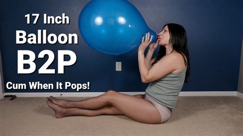 Blow Up Blue Inch Balloon Blow Pop Cum When Pops Kylie Jacobs