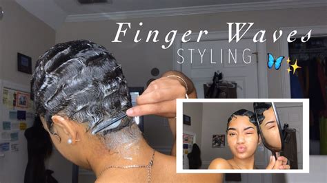 Short Hair Finger Waves Clips