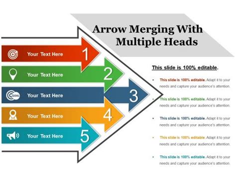 Arrow Merging Powerpoint Templates Graphics And Slides Slide Team