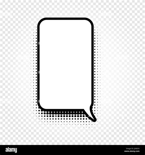 Isolated Abstract Black And White Color Comic Speech Balloon Icon On