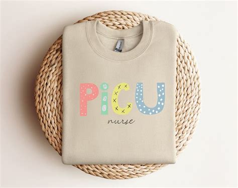 Picu Nurse Sweatshirtpicu Pediatric Nurse Shirtpediatric Intensive