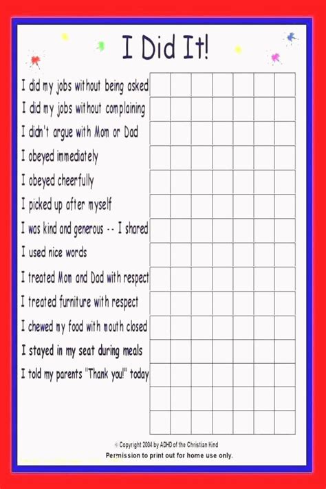 Free Printable Classroom Behavior Chart Templates Printable