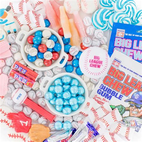 Baseball Party Candy Charcuterie Board