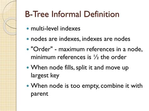 PPT B Trees PowerPoint Presentation Free Download ID 2796191