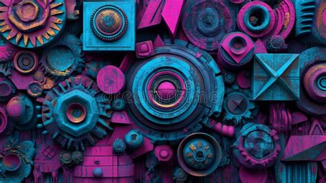 An Artistic Arrangement Is Created By Haphazardly Stacking Modern