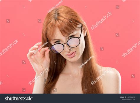 Naked Curious Redhead Woman Looking Camera Stock Photo Shutterstock